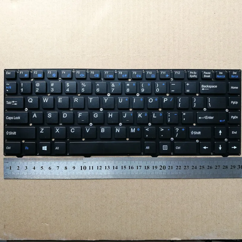 Clevo w540 w740su w840 x411 mp12b83u4430 영어 레이아웃 용 새 노트북 키보드|laptop ...