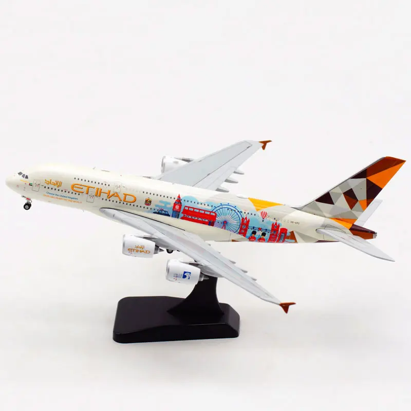 1:400 Scale A380 A6-apc Planes Model Airplanes Eithad Airlines Alloy ...
