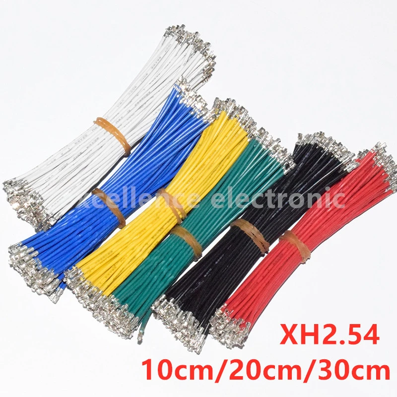 50pcs/lot Xh 2.54mm Double Head With Terminal Wire Without Housing 10cm 20cm 30cm Female To ...