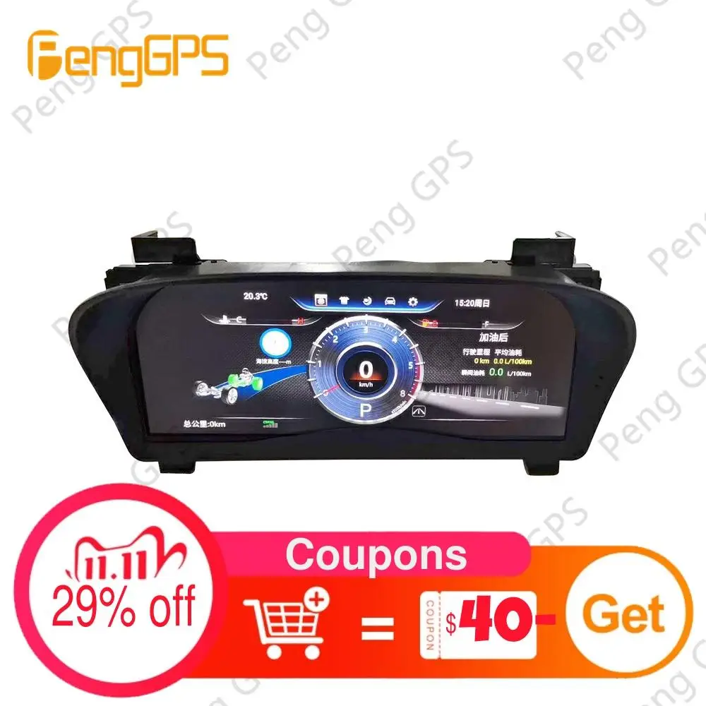 Digital Dashboard Panel For Toyota Alphard 30 2013-2019 Virtual ...