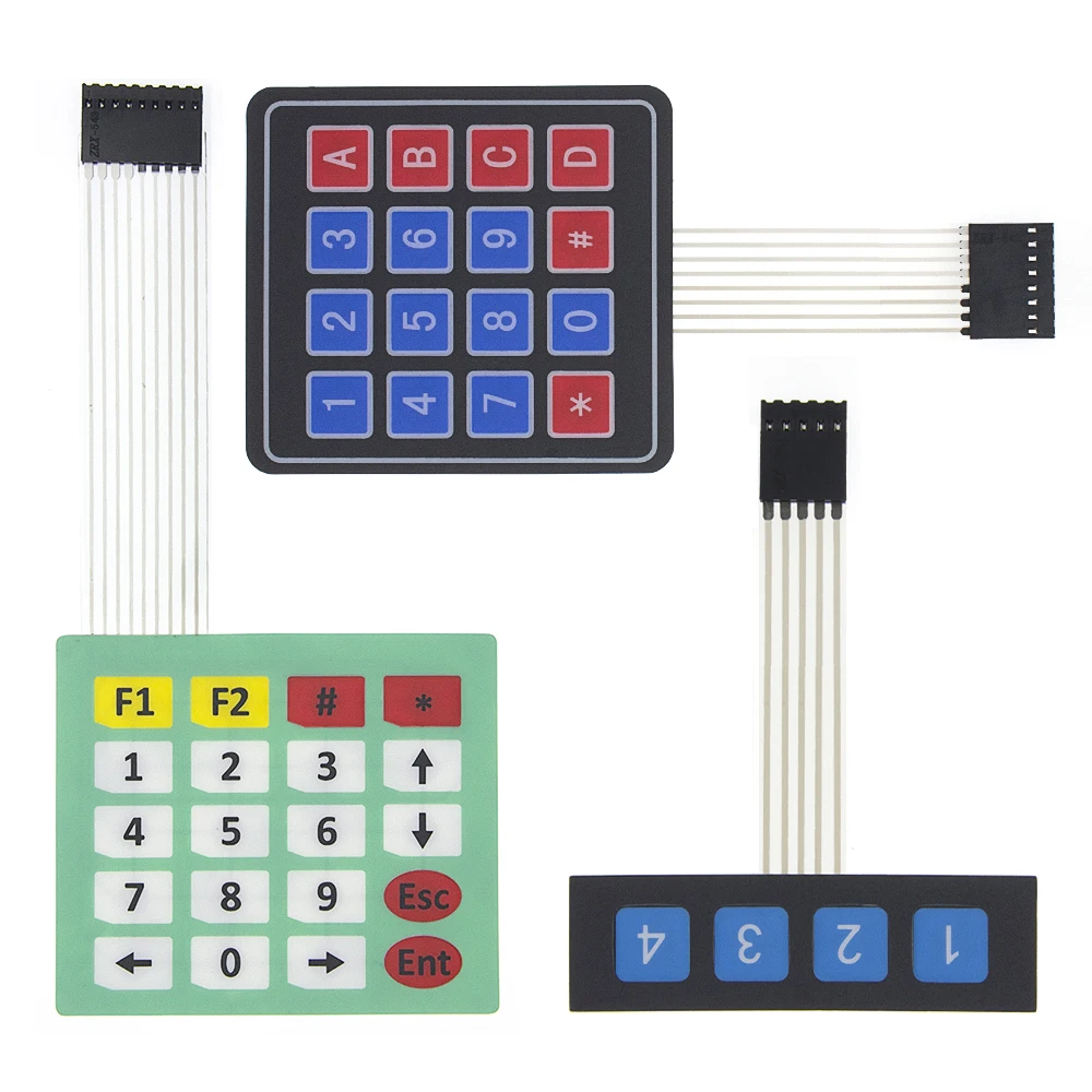 1*4 4*4 4*5 Matrix Array/Matrix Keyboard 16 Key Membrane Switch Keypad ...