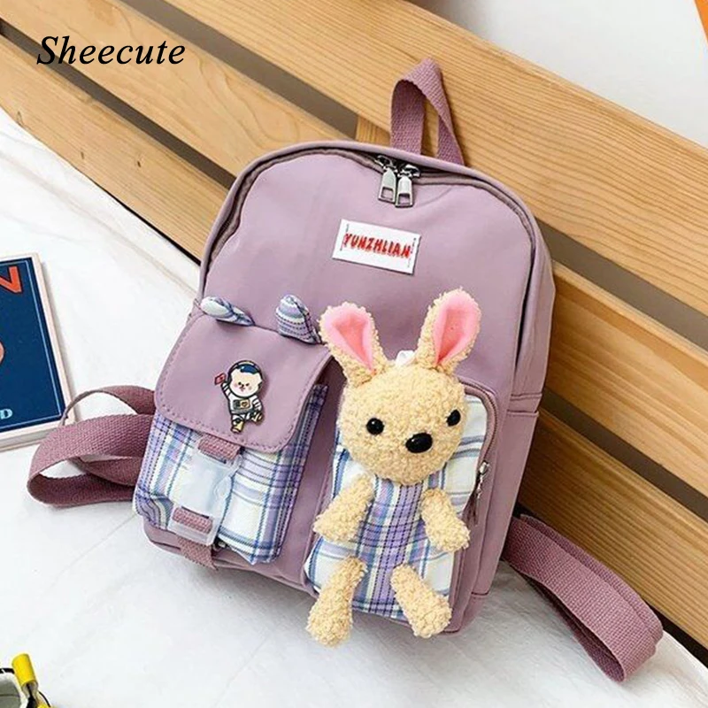 Cute Rabbit Children's Backpack 2021 New Cartoon Girls School Bags ...
