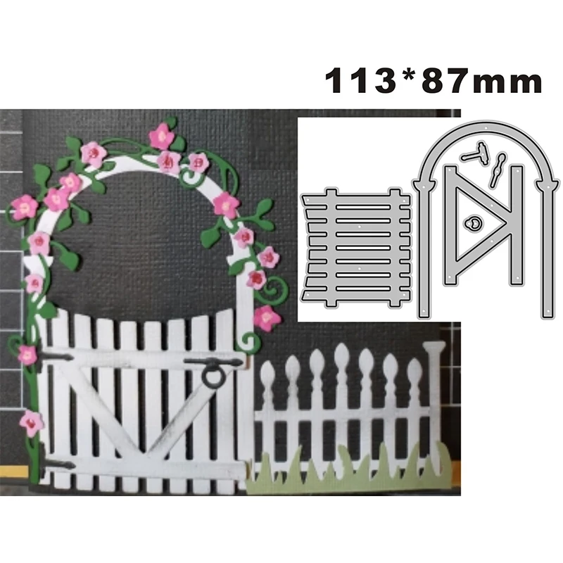 2021-New-Fence-Gate-Lock-Decoration-Metal-Cutting-Dies-for-Scrapbooking ...