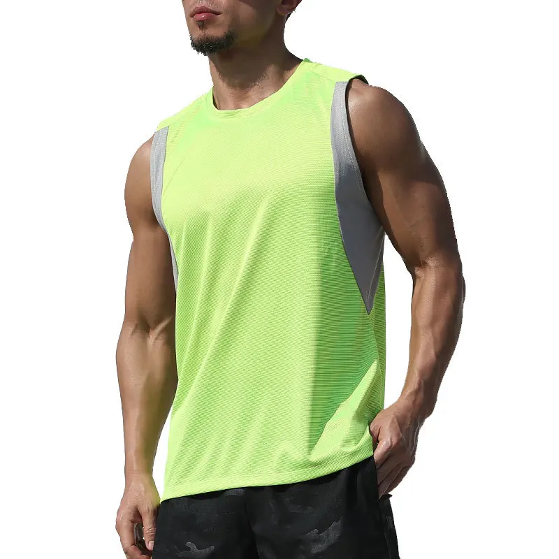 Newest-Men-Running-Vest-Polyester-Workout-T-shirt-Quick-Dry-Sports-Tank ...