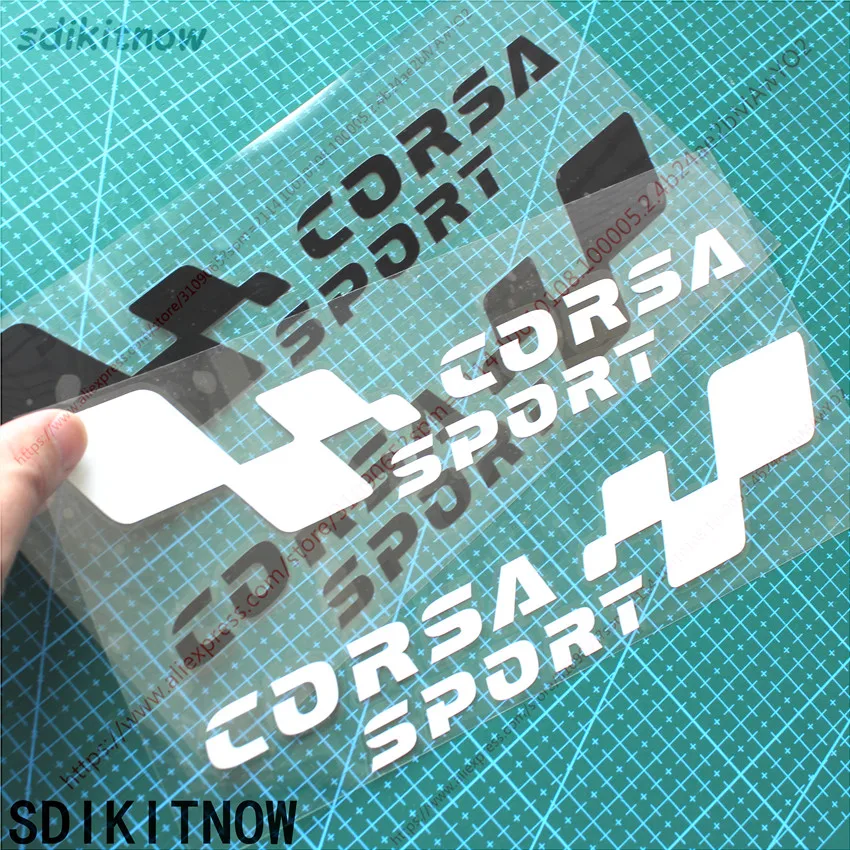 1 pair Car Body Windows Sports Racing Sticker Decal Styling For OPEL ...