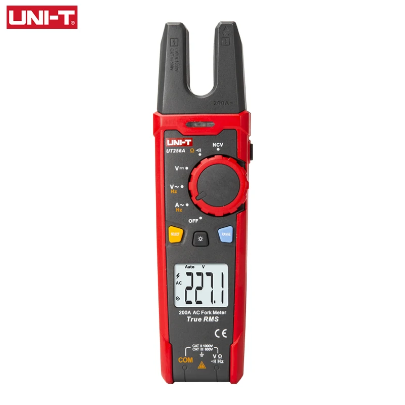 Uni T 전류계 클램프 미터 Ut256a True Rms Ac 전류 펜치 전류계 포크 미터 전압 측정기 커패시터 주파수 테스터