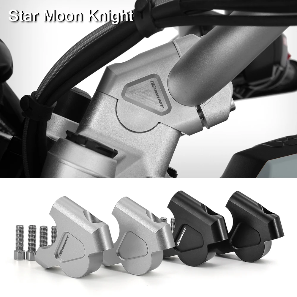 Motorcycle Accessories Handlebar Riser Drag Handle Bar Clamp Extend ...