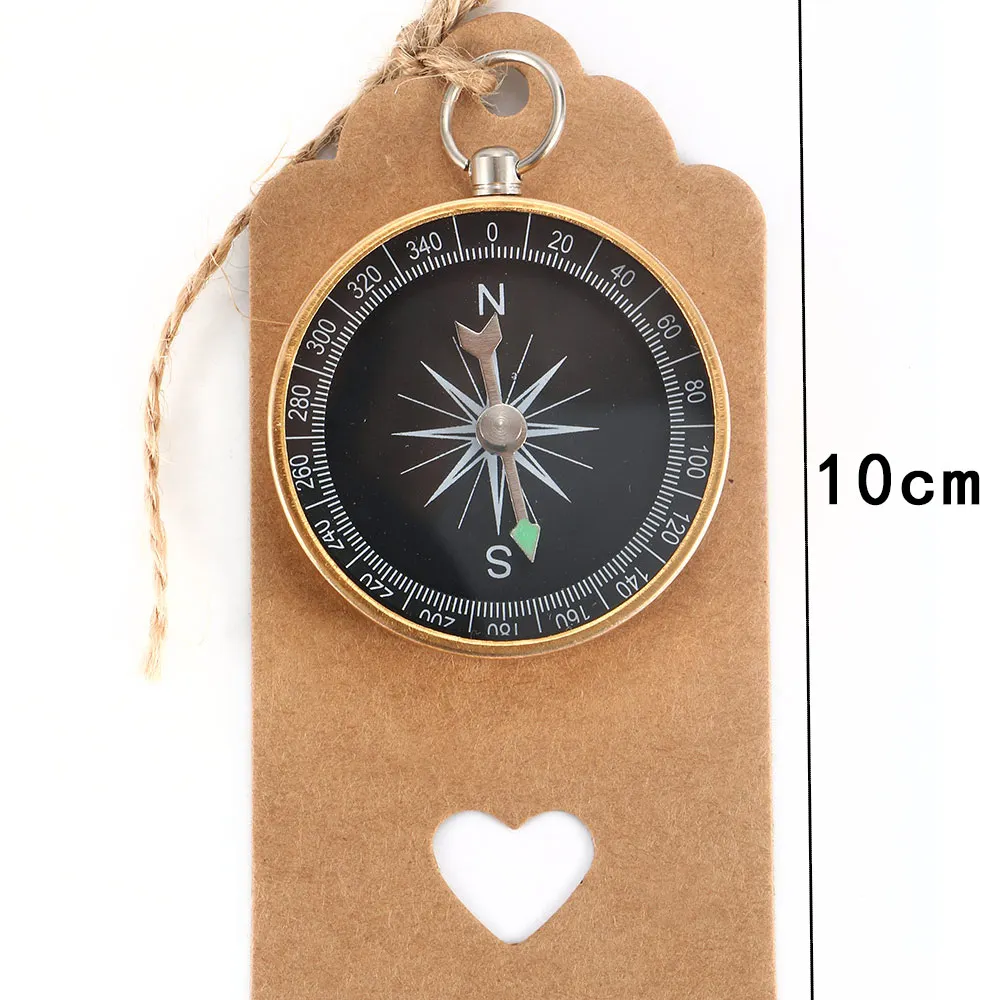 1pcs Wedding Souvenirs for Guests Compass Tags Labels Travel Themed ...