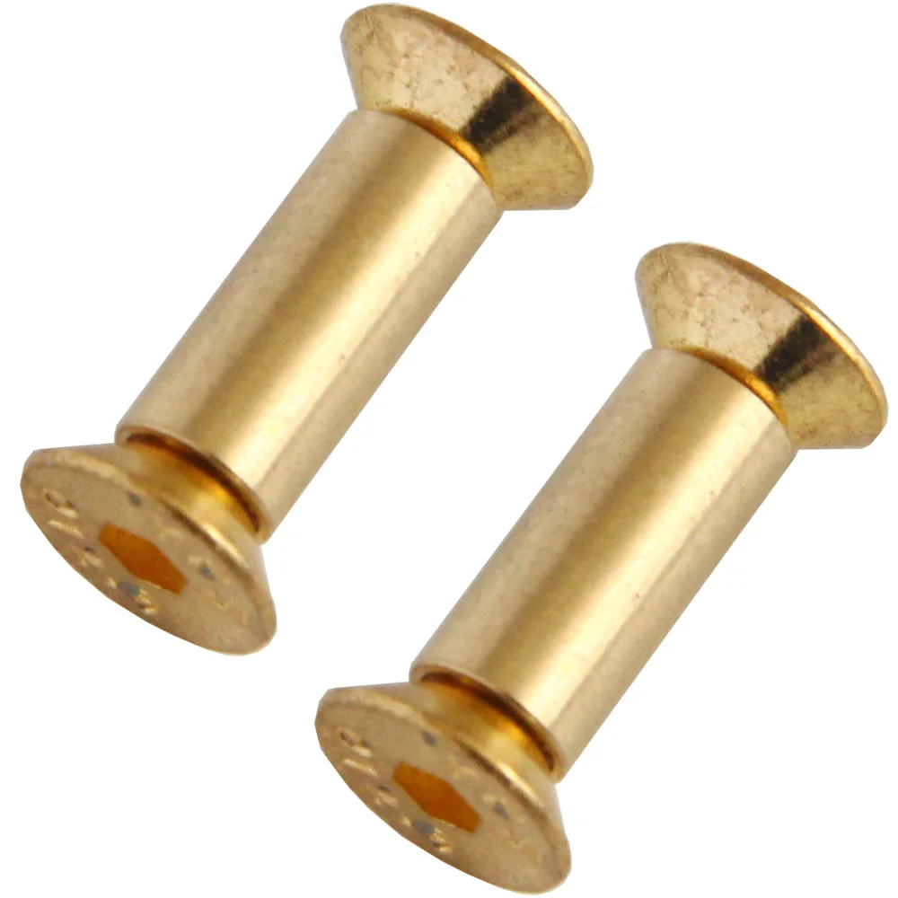 2pcs Brass Screw Rivet Knife Handle Lock Diy Knife Material Plate ...