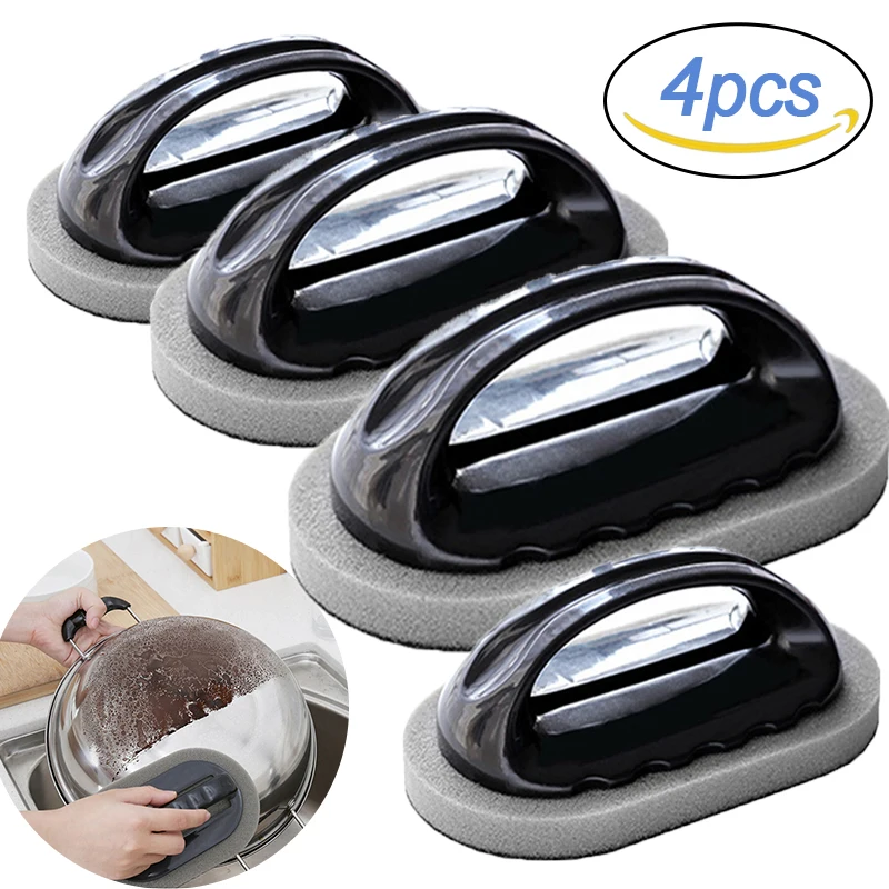 Magic Pan Cleaner Melamine Sponge Brush for Pan Pot Strong ...