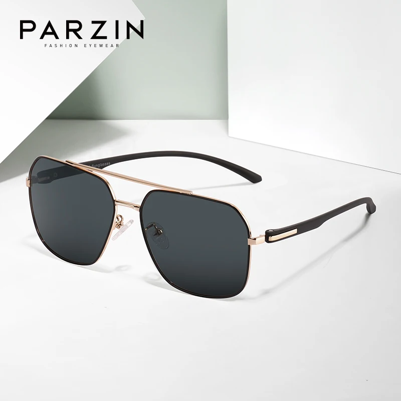 PARZIN-gafas-de-sol-cl-sicas-para-hombre-lentes-de-sol-cl-sicas-con ...
