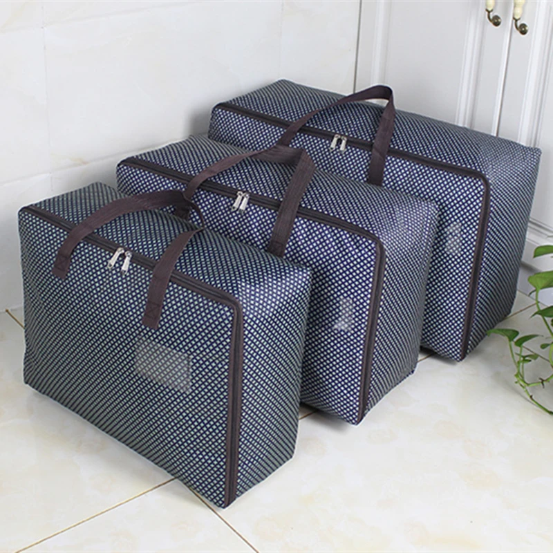 New Thicken Storage Bag Pure Color Storage Bag Quilt Organizer Clothes ...