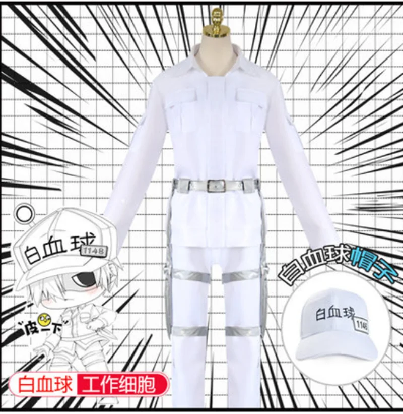 Celle-Anime-al-lavoro-Neutrophil-White-Blood-Cell-Cool-tuta-donna-uomo ...