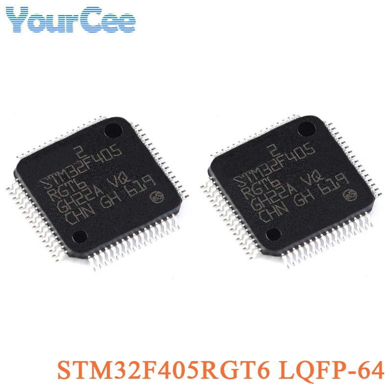 2pcs Stm32f405rgt6 Stm32f405 32f405rgt6 Stm32f Lqfp-64 Arm Cortex-m4 32 ...