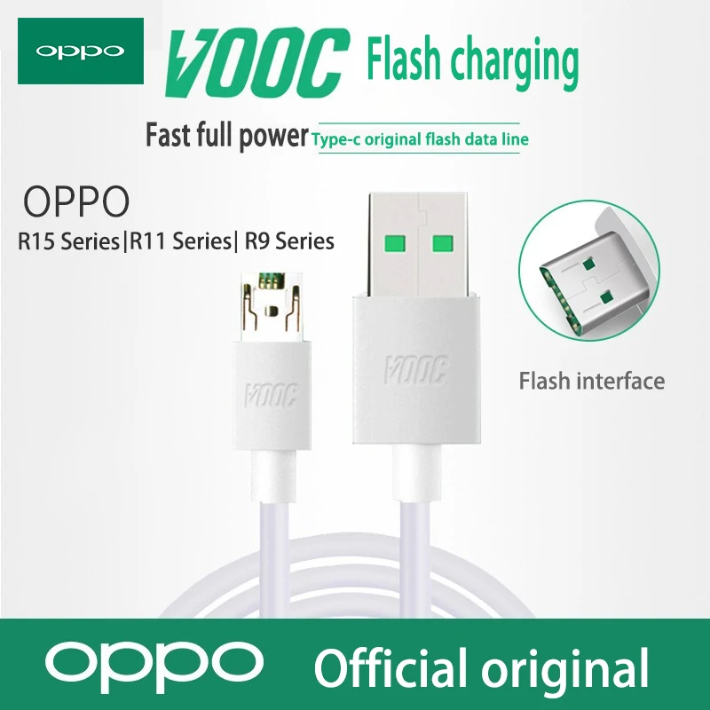 OPPO R11 зарядное устройство флэш-зарядка VOOC Micro usb/type-c кабель 5 в 4A Быстрая зарядка ...