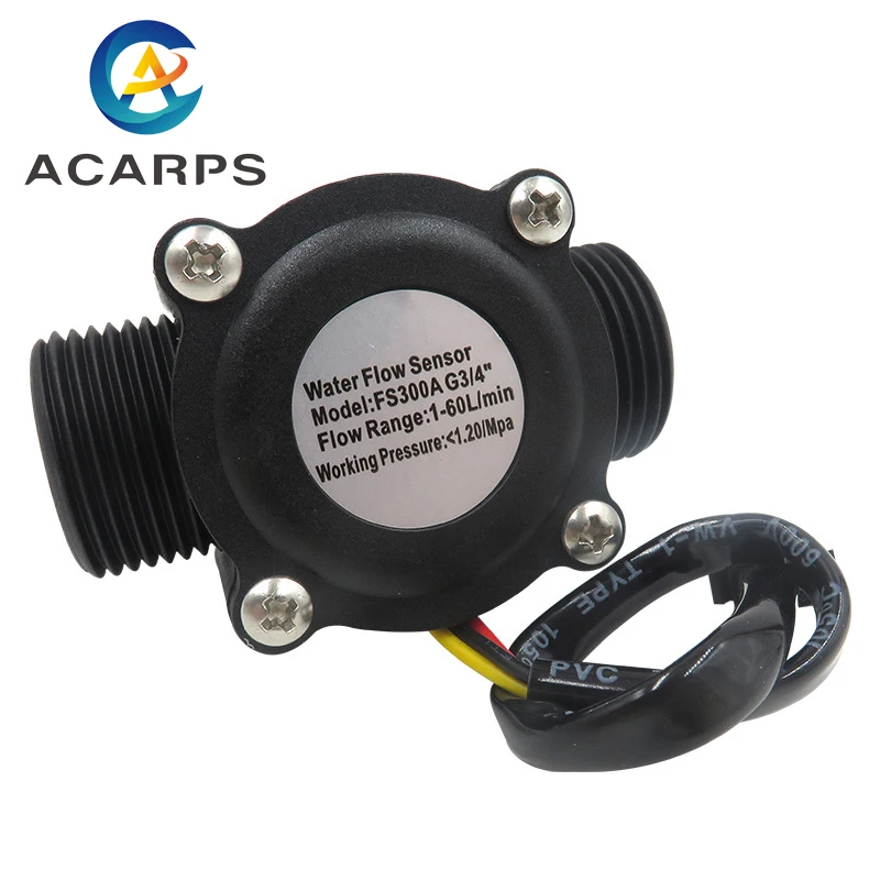 3-4-Water-Flow-Sensor-2-0MPa-Hall-Sensor-Turbine-Flowmeter-DC5-18V ...