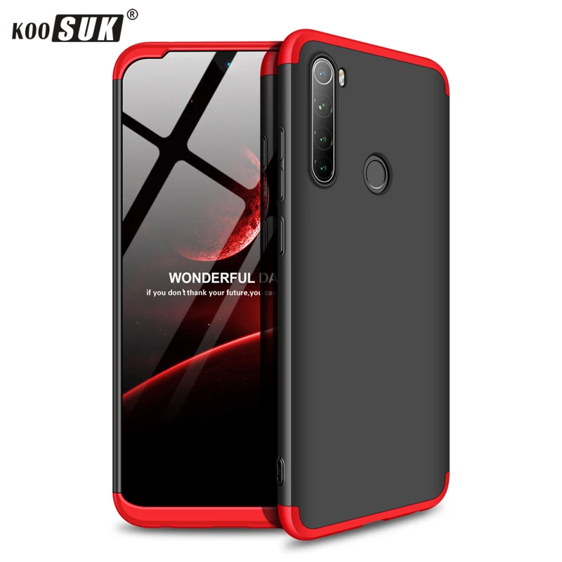 Luxury 3 in 1 Cover For Xiaomi Redmi Note 8 Pro Hard Matte Phone ...