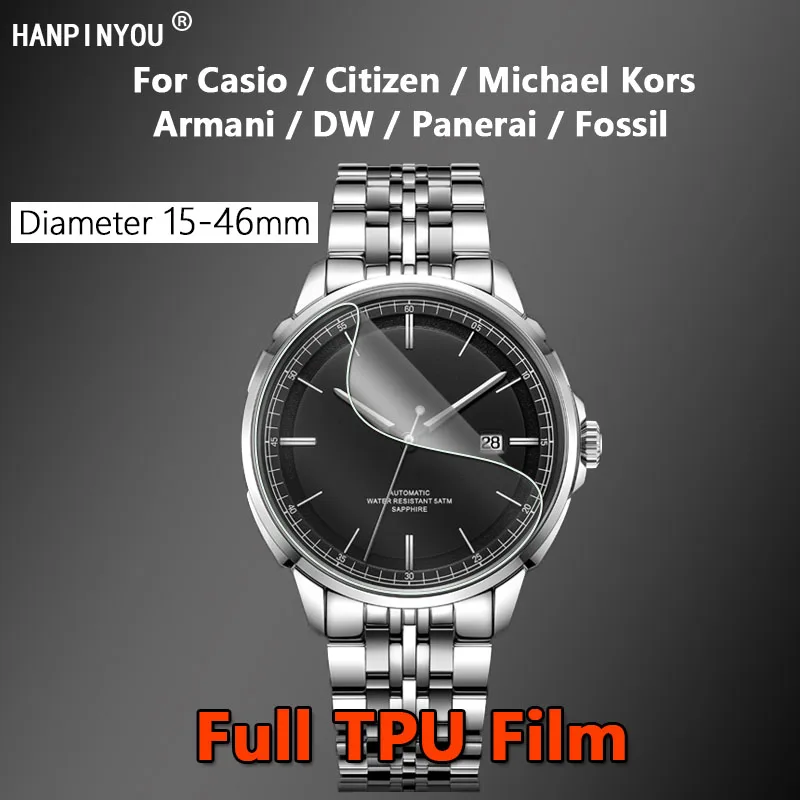 Film Watch Fossil | Tpu Screen Protector | Fossil Watch Armani | Glass ...