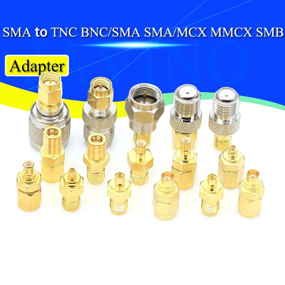 Conector-SMA-para-SMB-BNC-RPSMA-MCX-MMCX-Masculino-Feminino-Adaptador-RF-Reto-Conversor-Plugue ...