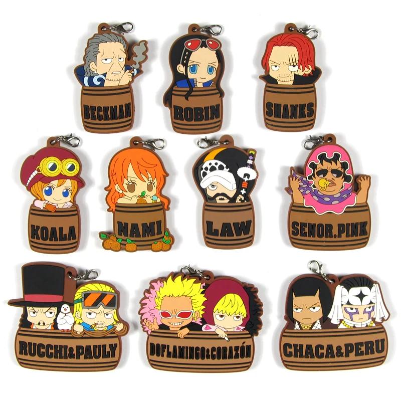 Toys & Games Stuffed Animals & Plushies One Piece chibi keychain ...