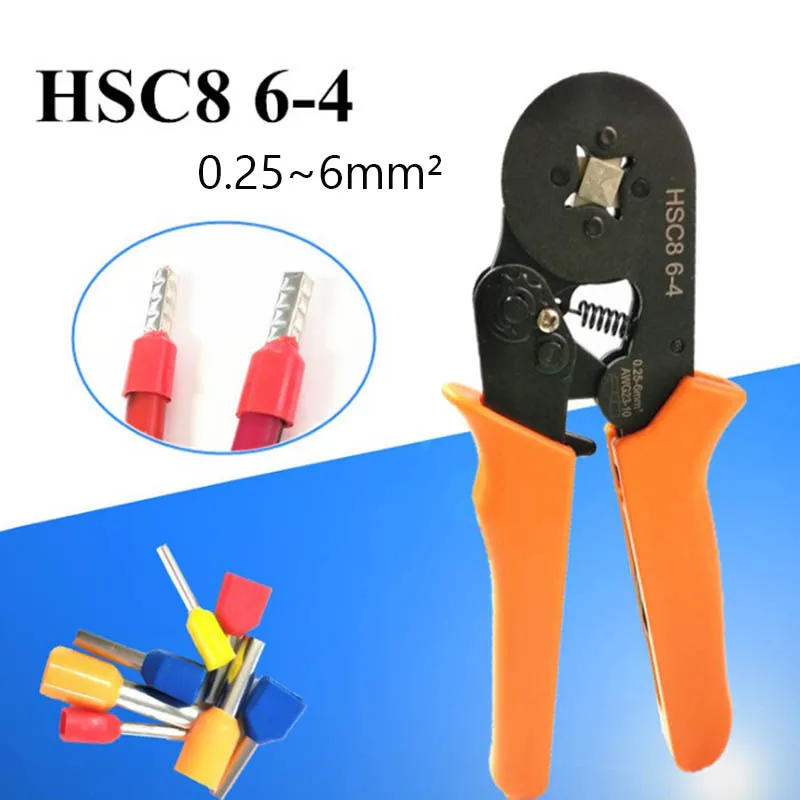 고품질 HSC8 6 4 / 6 4A 미니 자동 조절 압착 배선 리드 단자 압착 펜치|terminal crimping pliers ...