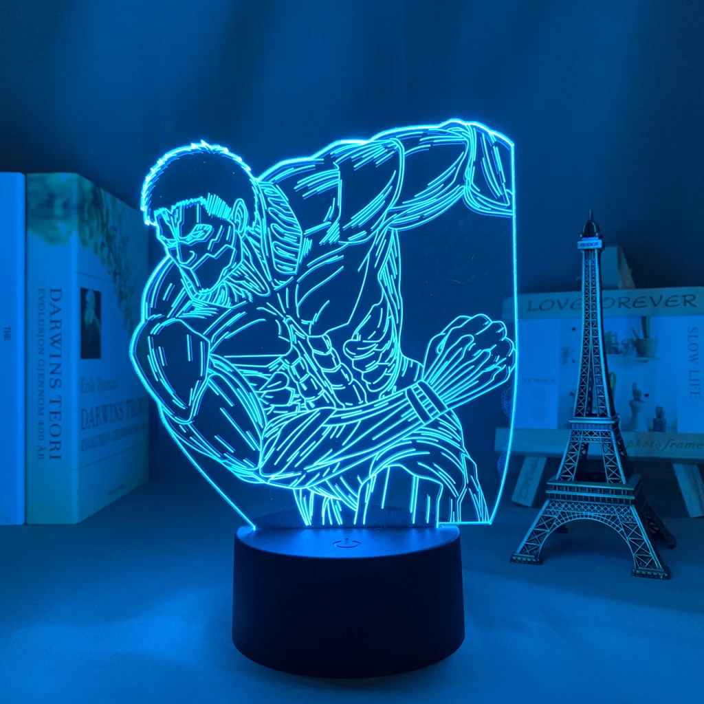 3d Light Anime Attack on Titan The Armoured Titan for Bedroom Decor ...
