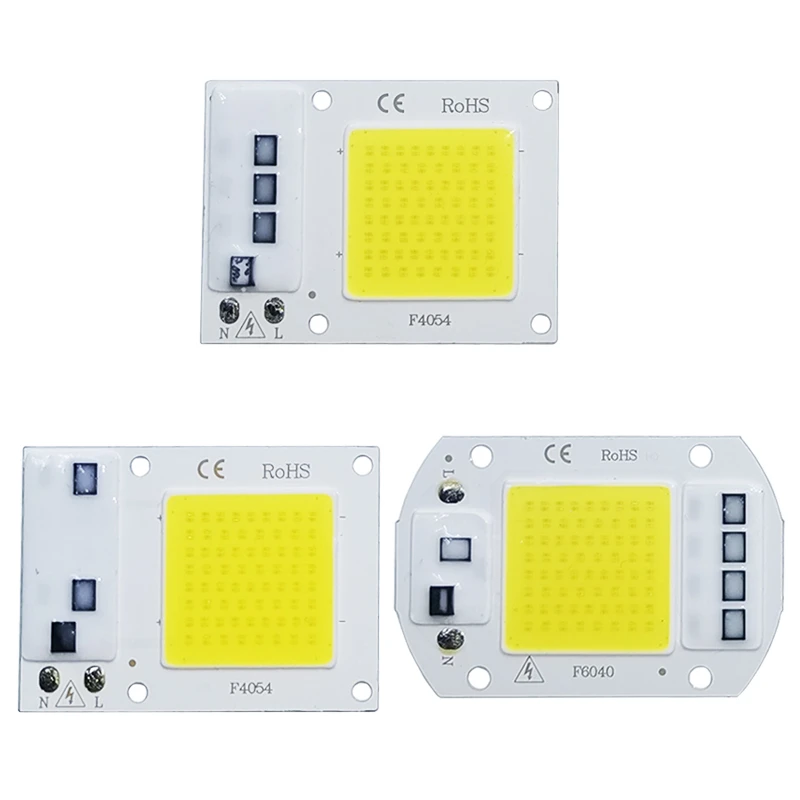 Led Cob Lamp Chip 10w 20w 30w 50w Ac 220v 240v Ip65 Smart Ic No Need ...