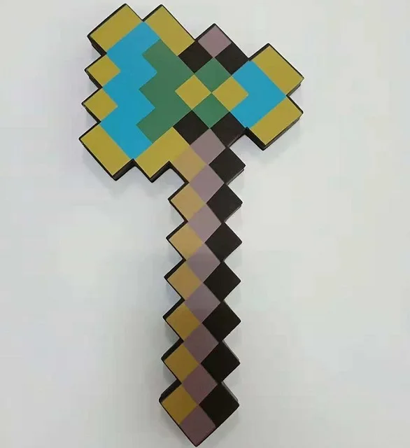 Minecraft Diamond Pickaxe And Sword Crossed
