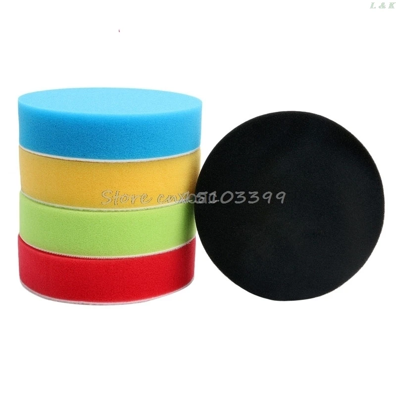 5Pcs-3-inch-Flat-Sponge-Buffing-Pad-Polishing-Pad-Kit-Car-Polisher-M12 ...