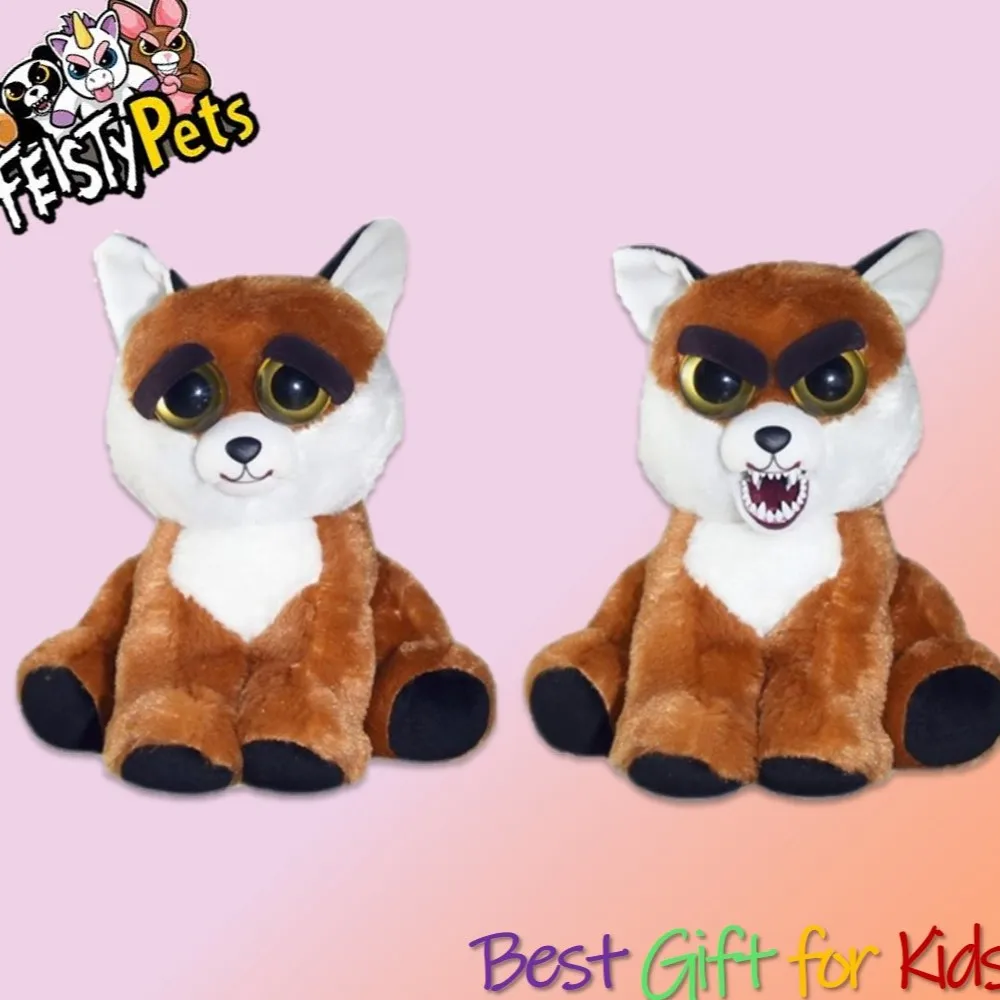 Feisty Pets toys Peluche de peluche, animal enfadado, zorro, regalo ...
