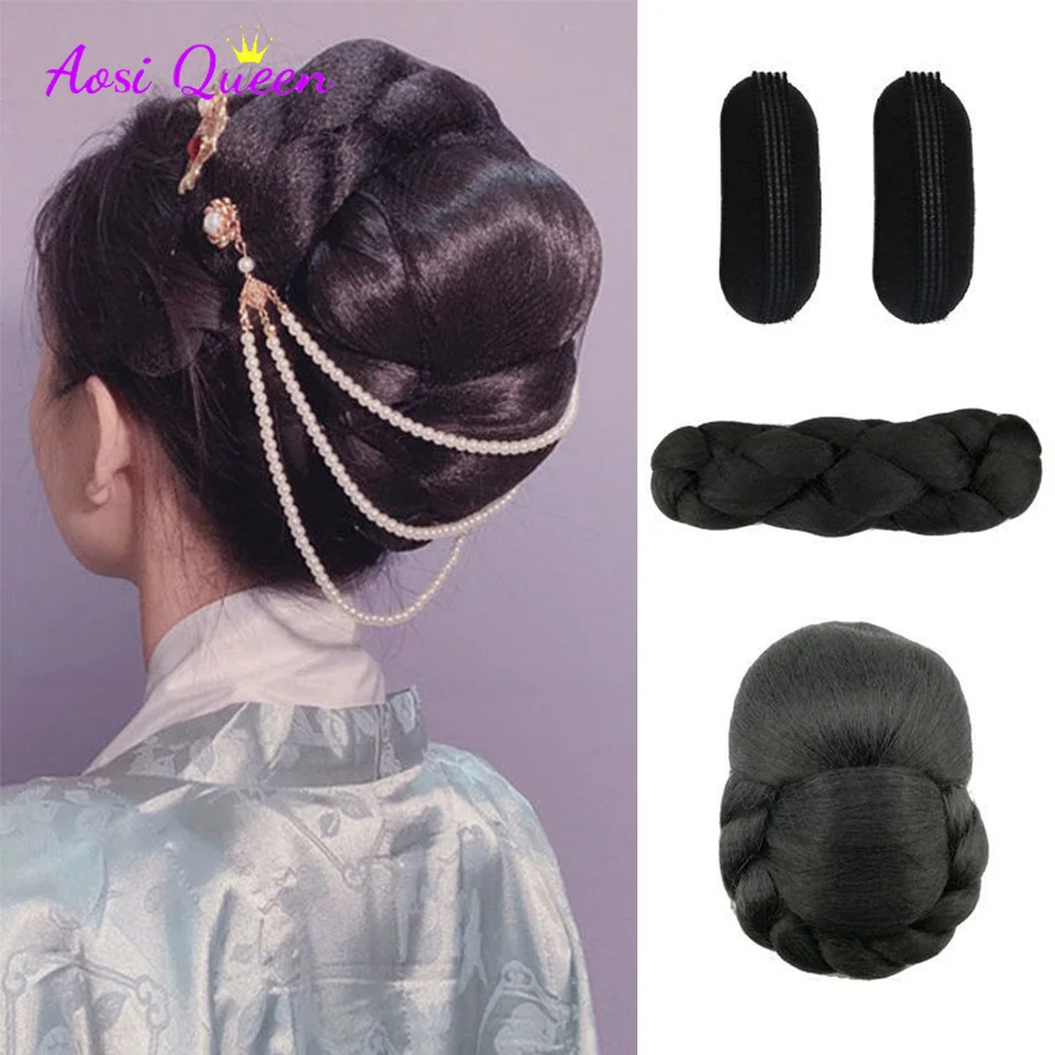 Synthetic Chinese Ancient Wig Women Hanfu Wigs Headdress Photography ...