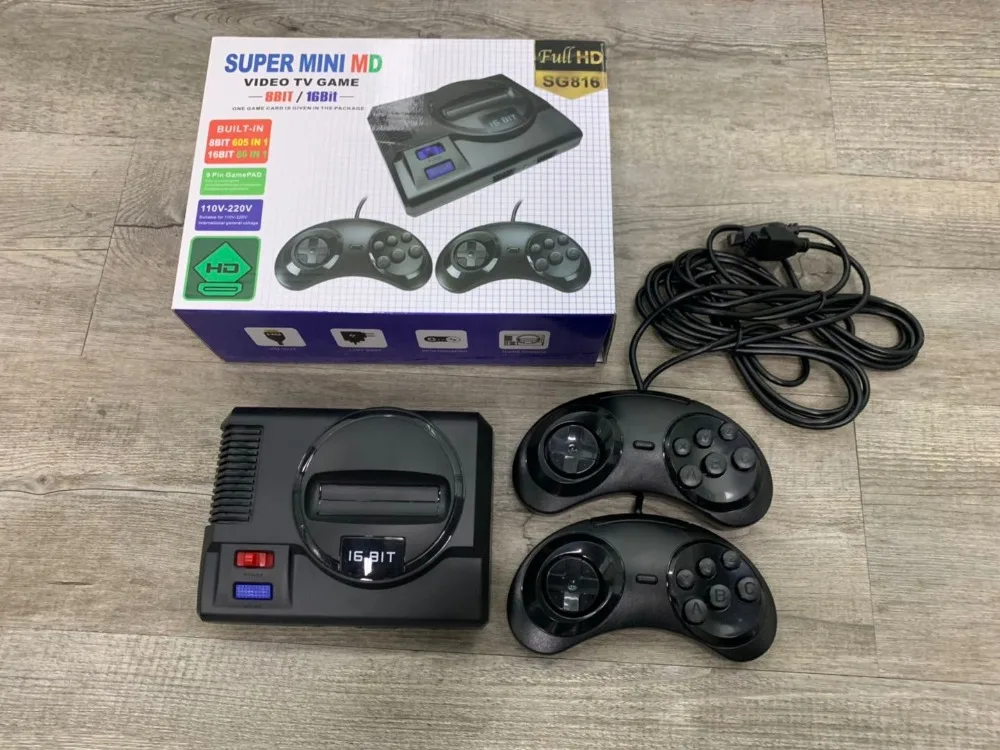 691 FOR SUPER MINI MD Video Game Console For Sega Mega Drive MD 16 BIT ...
