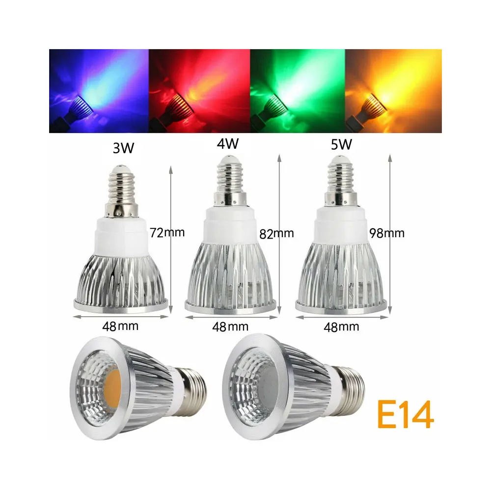 Ampoule,Bleu-GU10-Pas de-3W--Projecteur LED à intensité variable haute puissance, ampoule GU10 ...