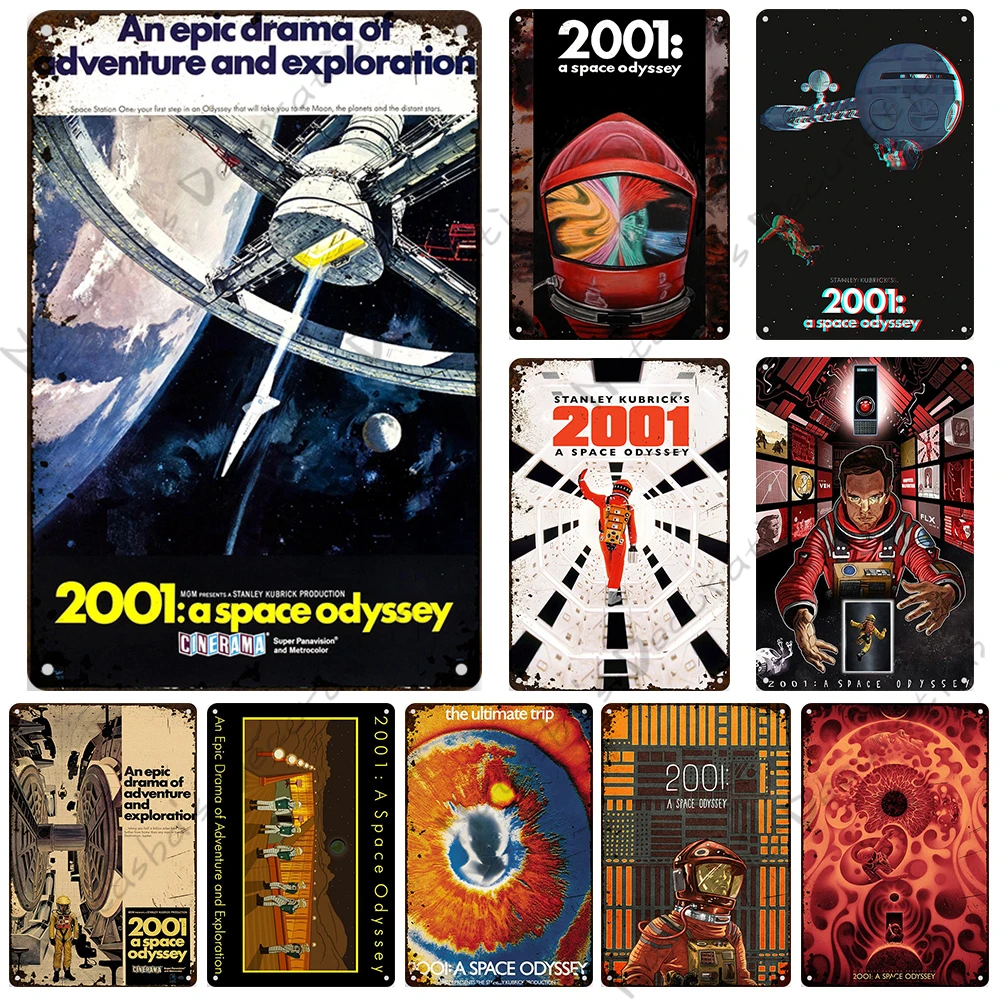 2001-bir-uzay-Odyssey-klasik-film-pasl-Metal-Poster-Retro-Metal-plaka ...
