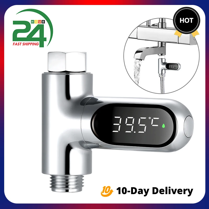 LED-Display-Shower-Faucets-Water-Thermometer-Electricity-Water ...