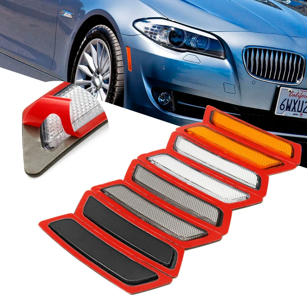 Pair Front Left&Right Bumper Side Reflectors front bumper side lights ...