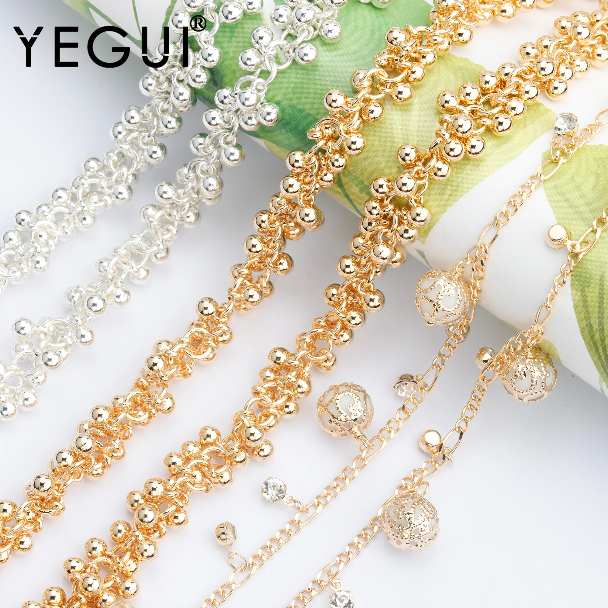 YEGUI-C87-jewelry-accessories-18k-gold-plated-0-3-microns-diy-chain-CCB ...