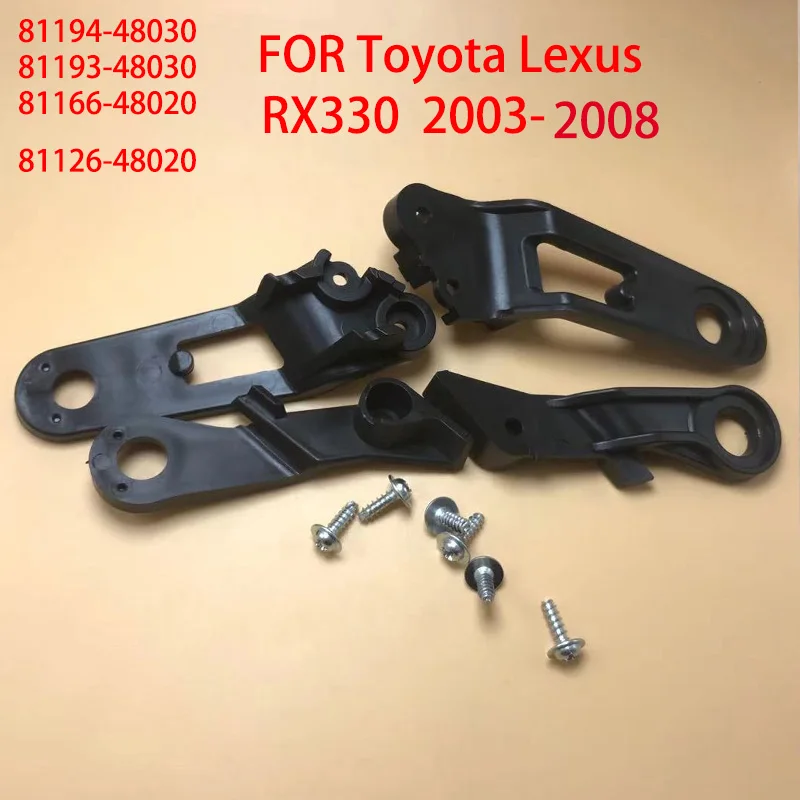 4X 8119448030 8119348030 FOR Toyota Lexus RX330 Headlight repair kit ...