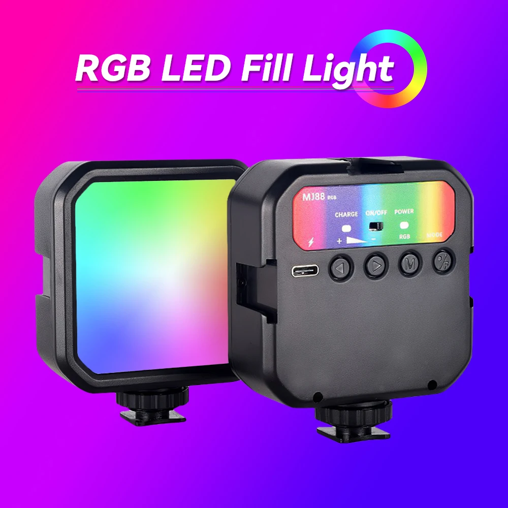 Luzes-de-v-deo-rgb-mini-led-c-mera-painel-l-mpada-2000mah-recarreg-vel ...