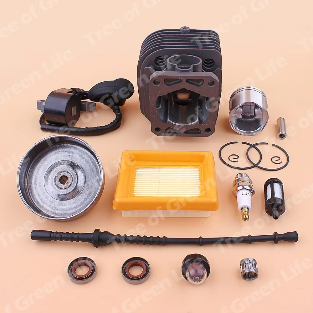 Tondeuse,Kit cylindre Piston 42mm pour Stihl FS450, Kit de réparation pour tambour d'embrayage ...