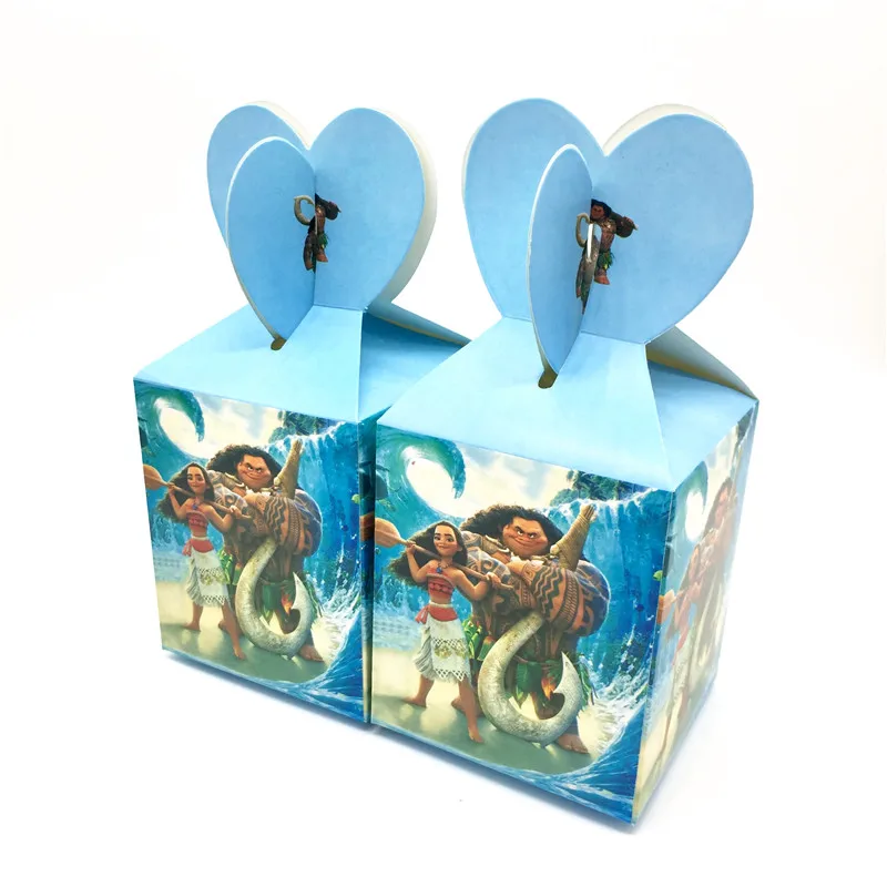 12/24/36/48 Pcs/lot Moana Gift Boxes Moana Theme Birthday Party ...