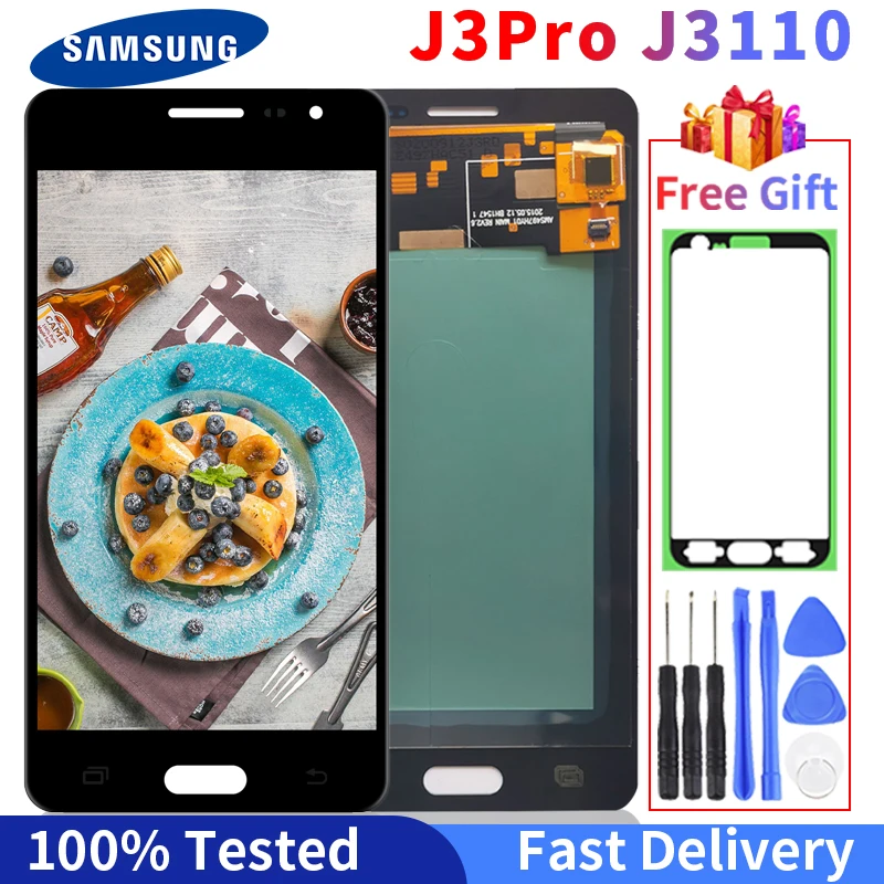 100% test OriginalFor SAMSUNG Galaxy J3 Pro J3110 LCD Touch Screen ...