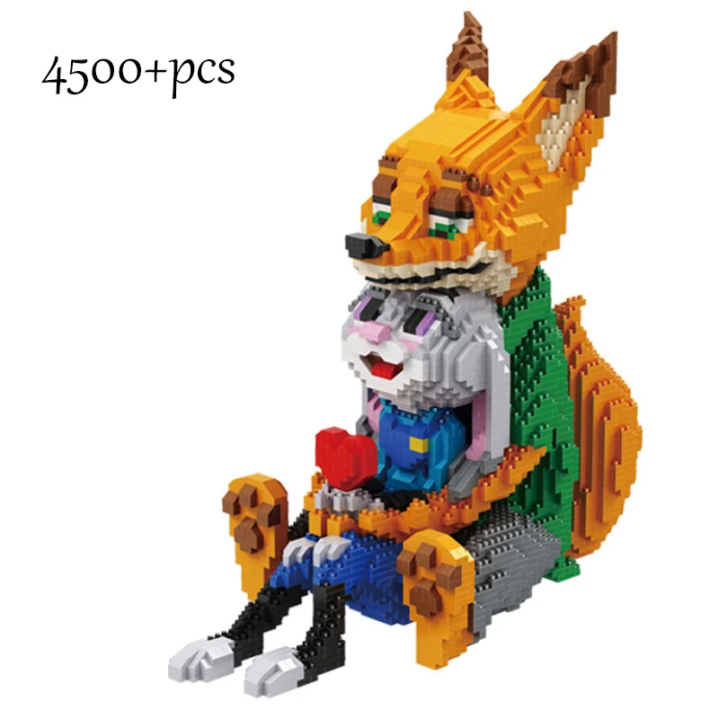 Disney Figures Zootopia Mini Building Blocks Judy Rabbit Anime Action ...