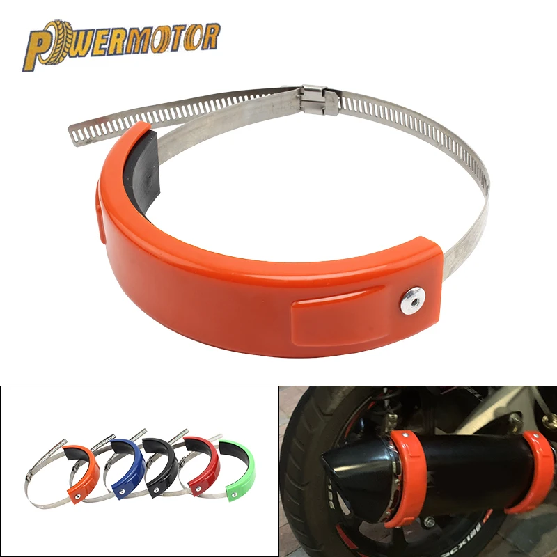 Motorcycle Round Oval Exhaust Pipe Drop Protection Ring Muffler ...