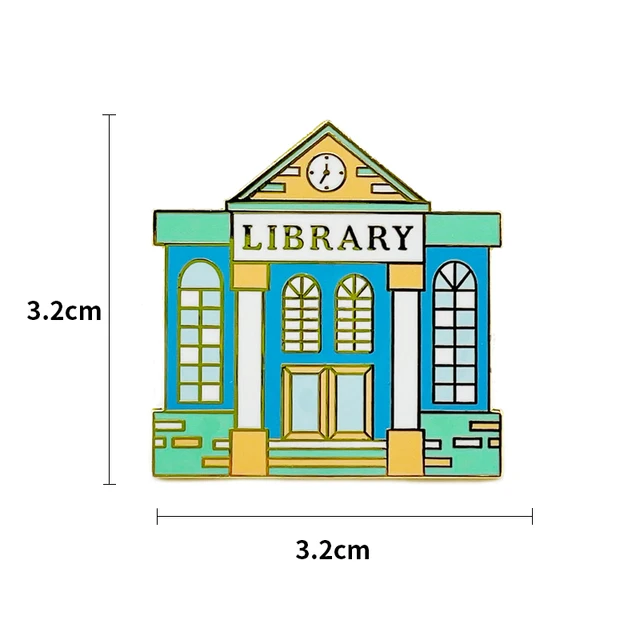 Cartoon Library Building