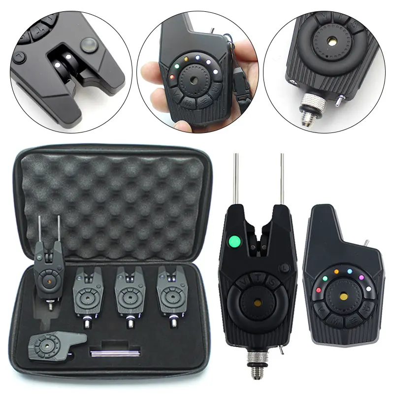 Carp Fishing Tools Bite Alarm Indicator With Remote Receiver Kit ...