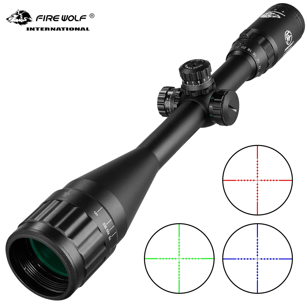 FIRE WOLF SS2 4x21 AO Compact Hunting Air Rifle Scope Tactical Optical ...