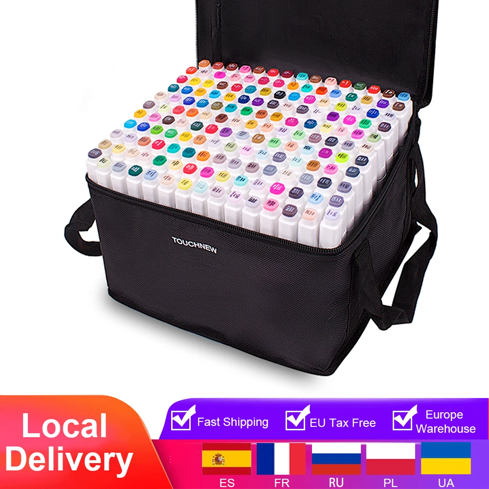 Touchfive Design Markers Professional Drawing Pens Art Markers 168 ...