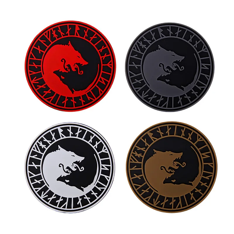 The Viking Wolf Rune Patch No Mercy, Only Violence Military Patches ...