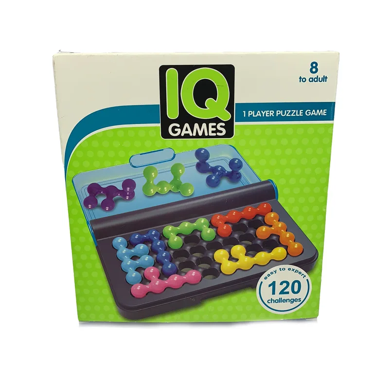 Classic Puzzle Pyramid Plate 120 Challenges IQ Pearl Logical Mind Game ...
